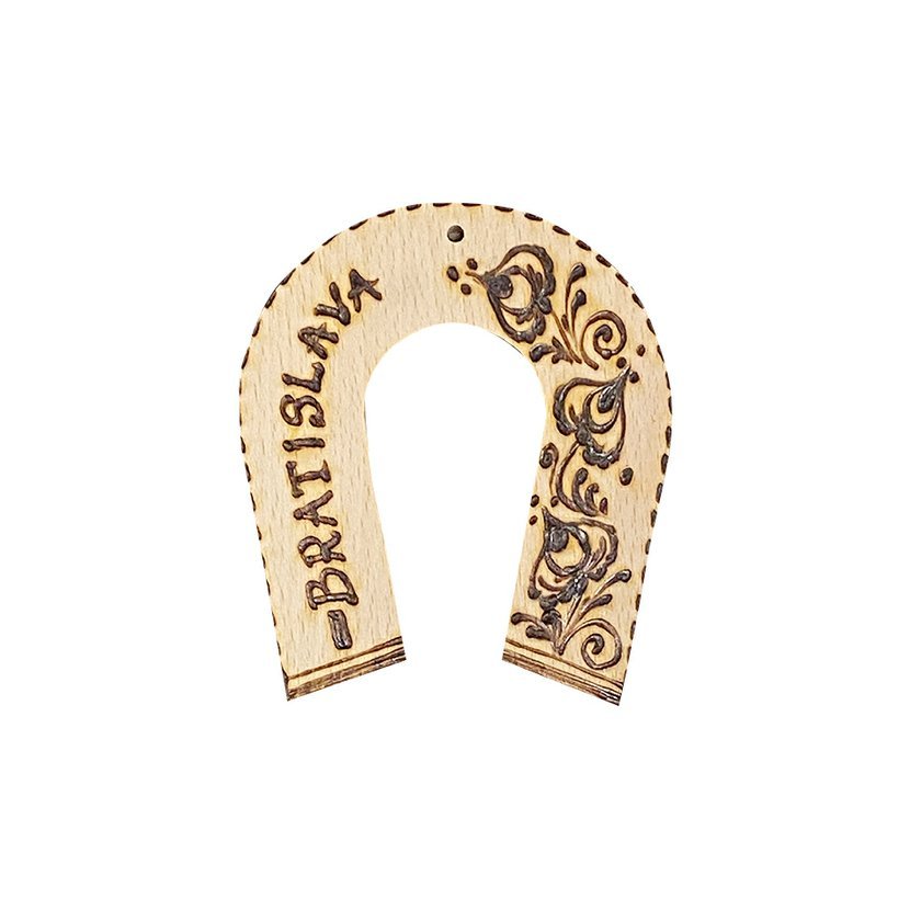 Drevená dekorácia podkova Bratislava